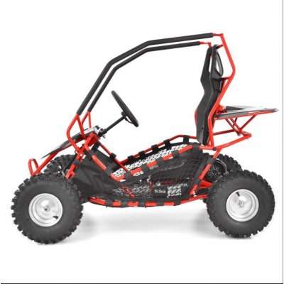 Crosskart / Mini-UTV for barn - 500W - rød + Lås kjede - 44195 ...